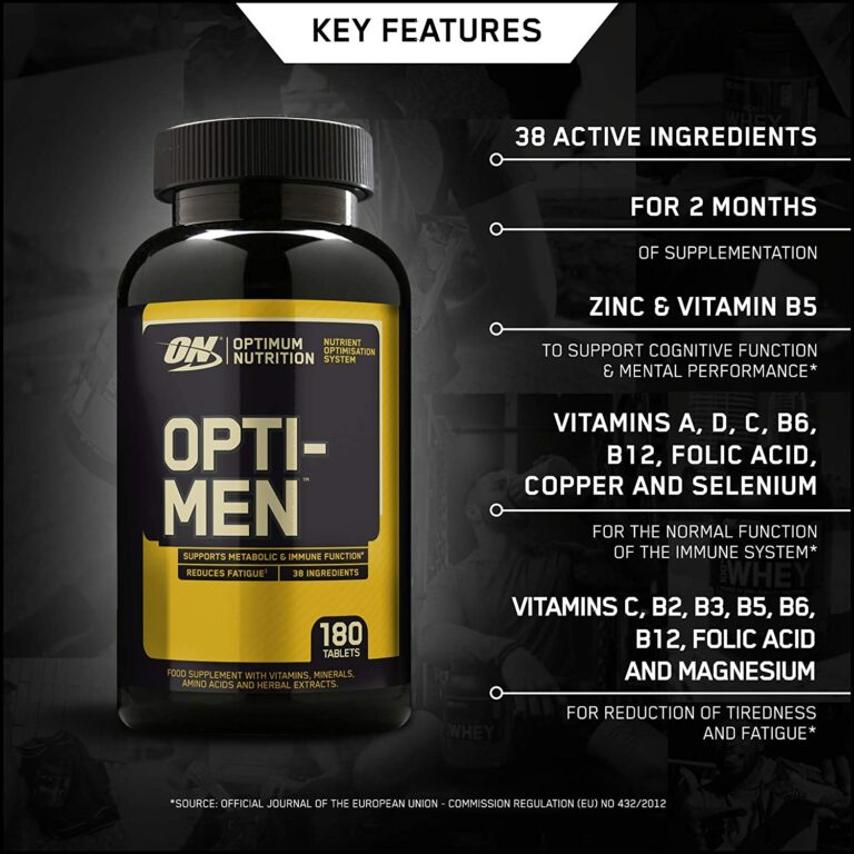Optimum Nutrition Opti-men - 180 tab. - Bullpower.lt